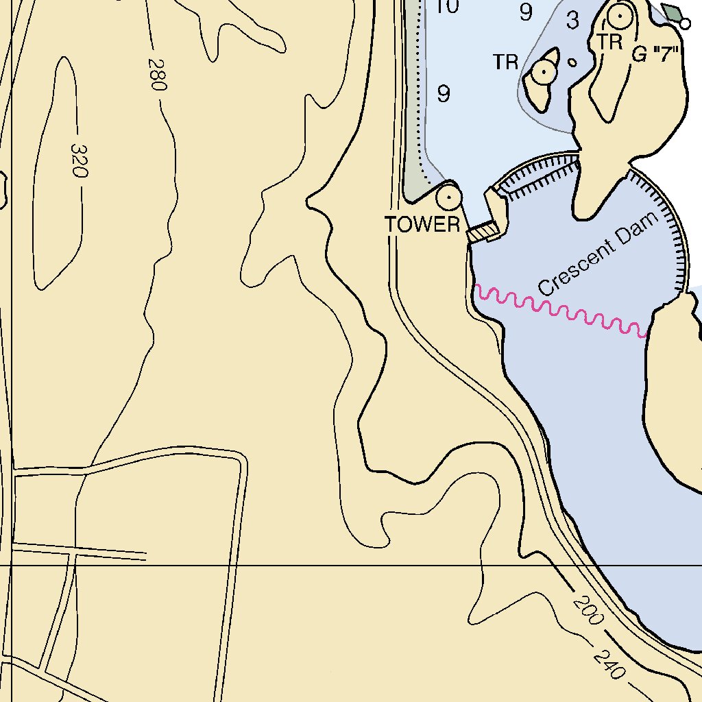 Mohawk River - Waterford Map by National Oceanographic & Atmospheric ...