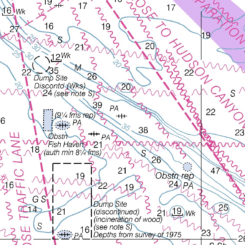 Ny Approaches - Nantucket Shoals To Five Fathom Bank Map by National ...