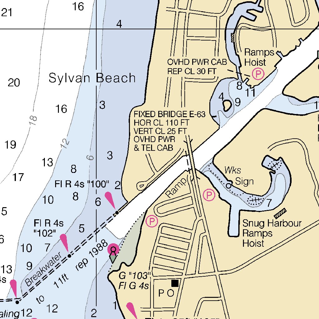 Oneida Lake - Fish Creek Map by National Oceanographic & Atmospheric ...