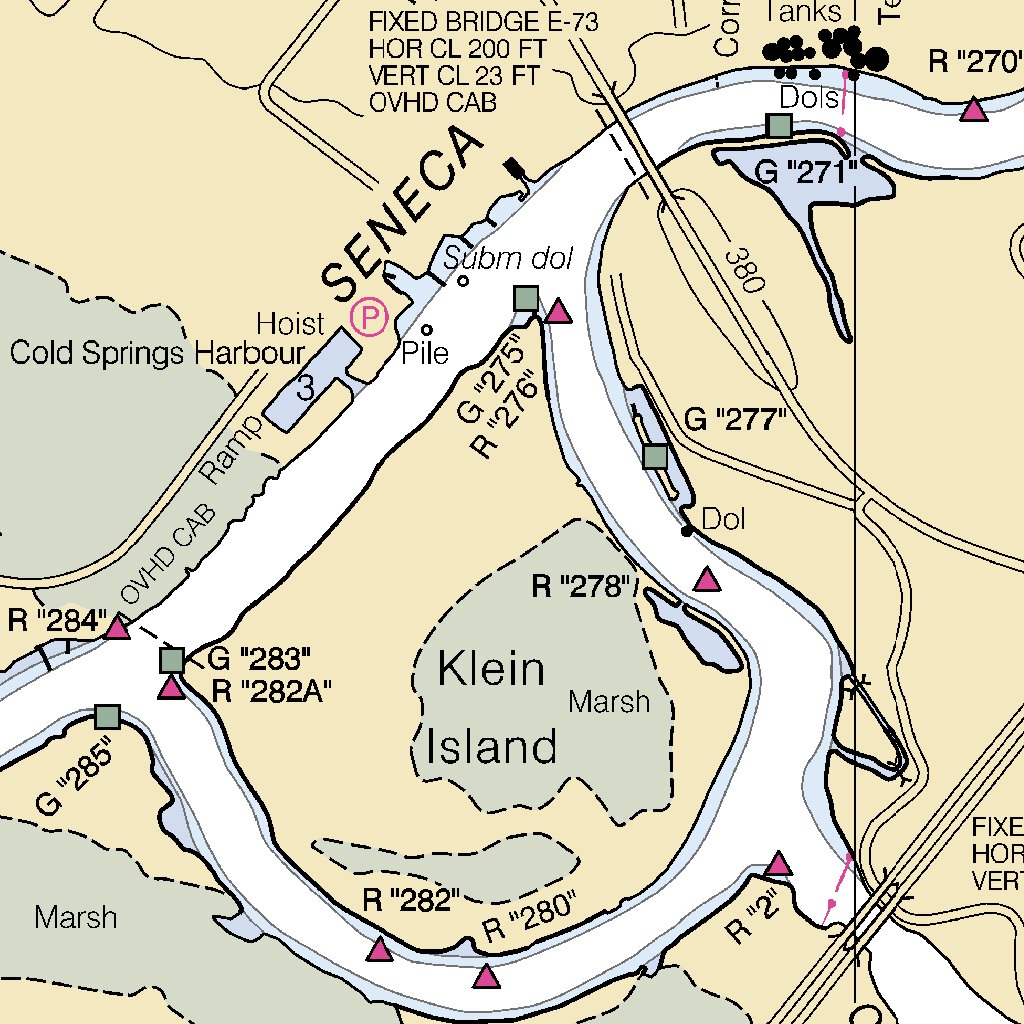 Onondaga Lake - Seneca River Map by National Oceanographic ...