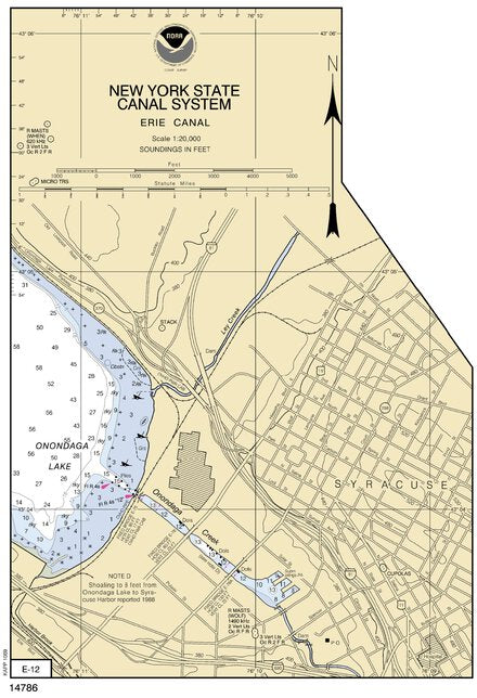 Onondaga Lake - Syracuse Map by National Oceanographic & Atmospheric ...