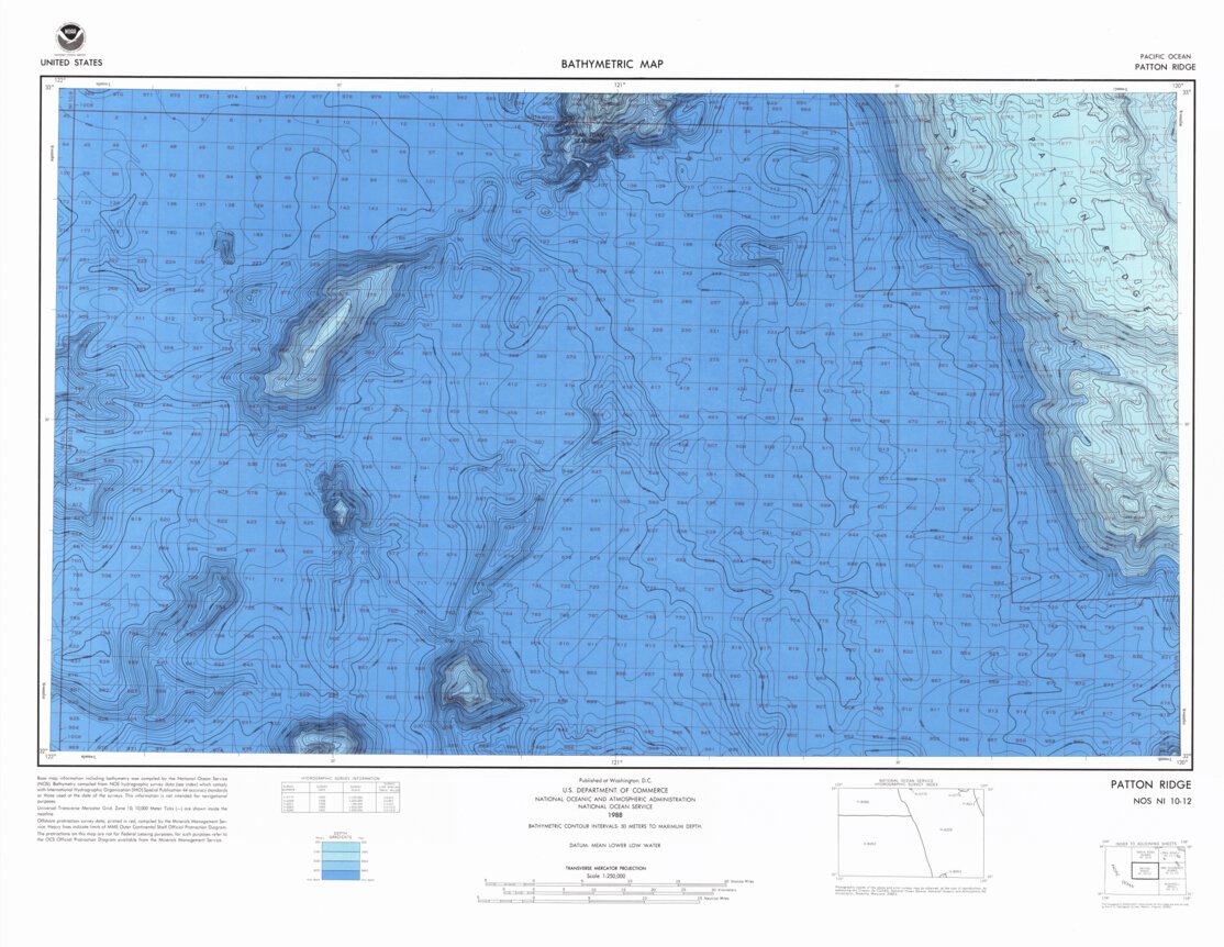 Patton Ridge (NI 10-12) Map by National Oceanographic & Atmospheric ...