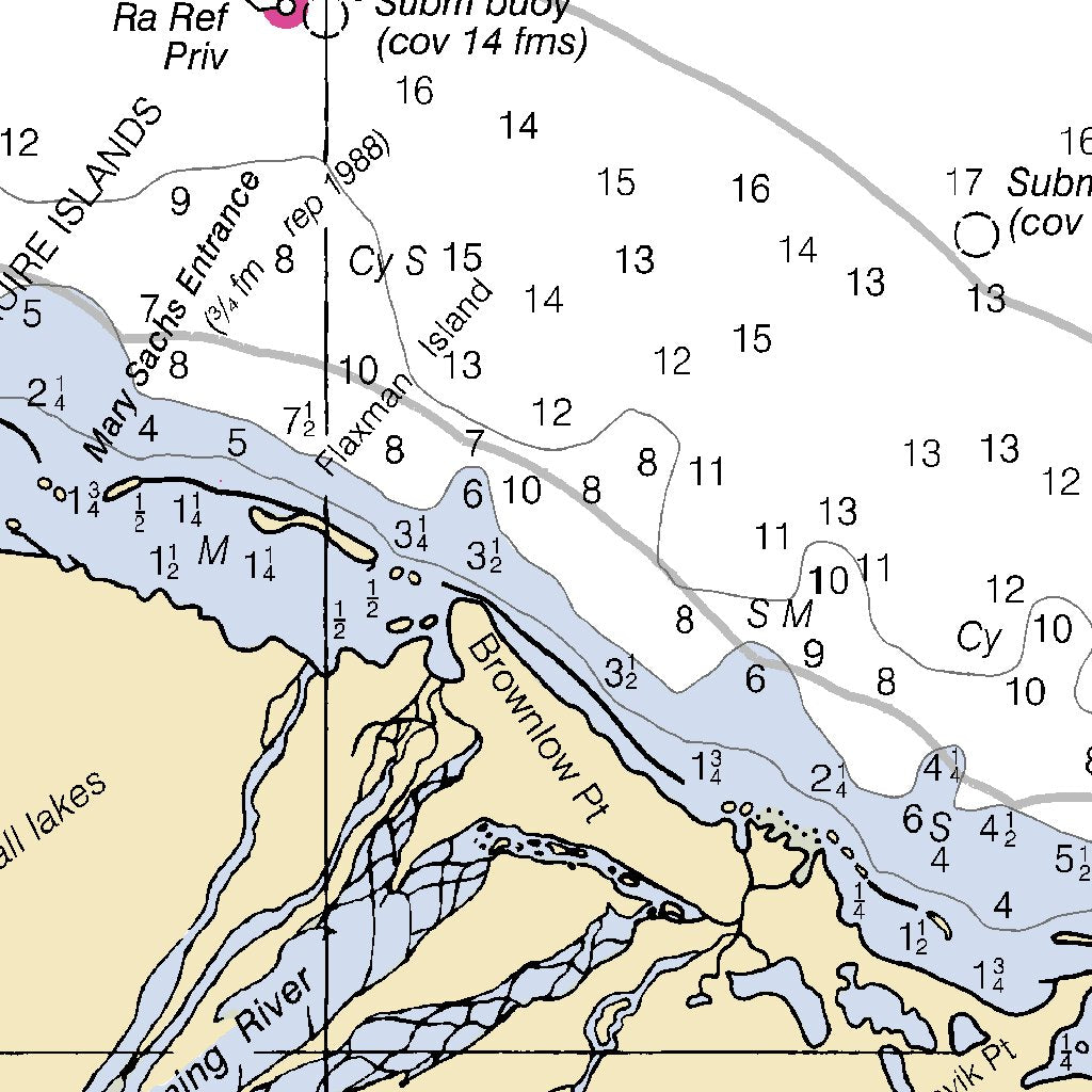 Point Barrow To Herschel Island Map by National Oceanographic ...