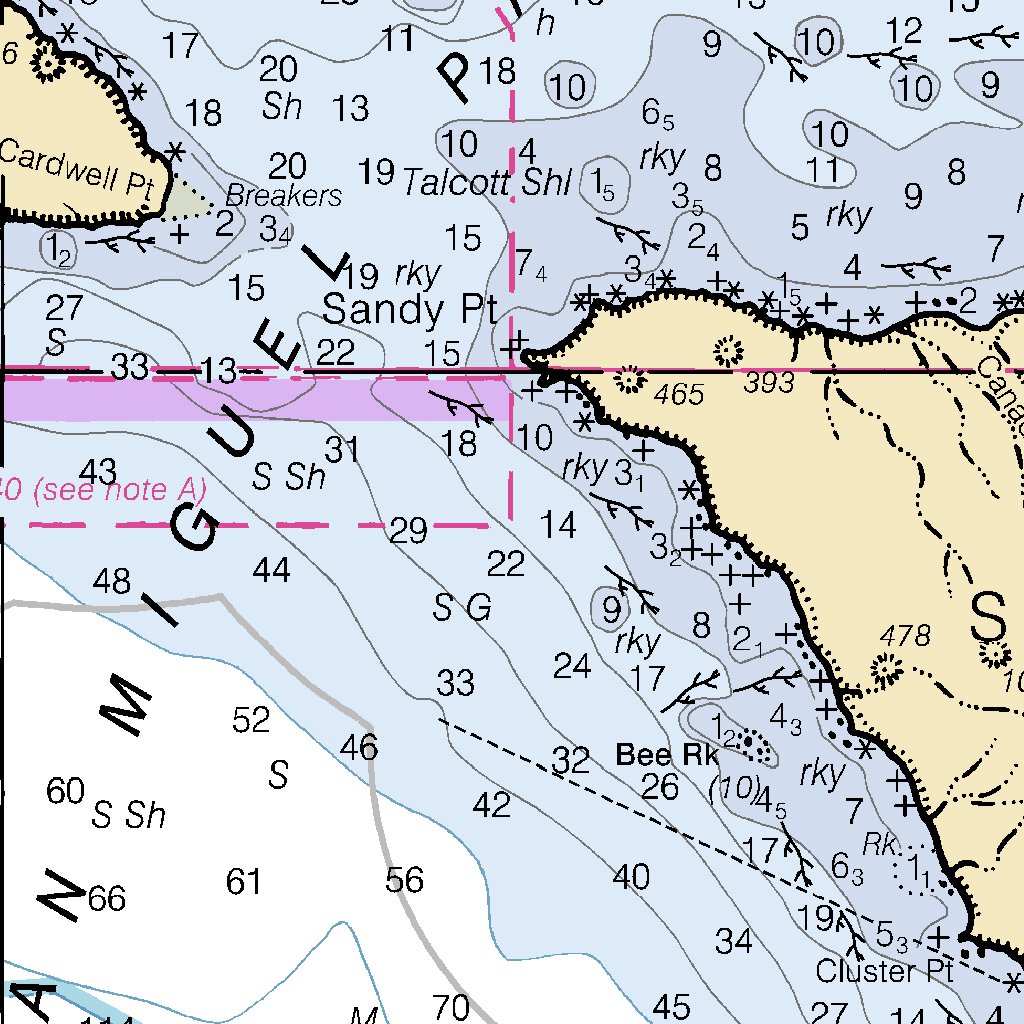 Point Dume To Purisima Point Map by National Oceanographic ...