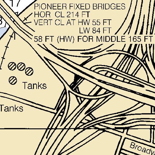 Sacramento River Inset Map by National Oceanographic & Atmospheric ...