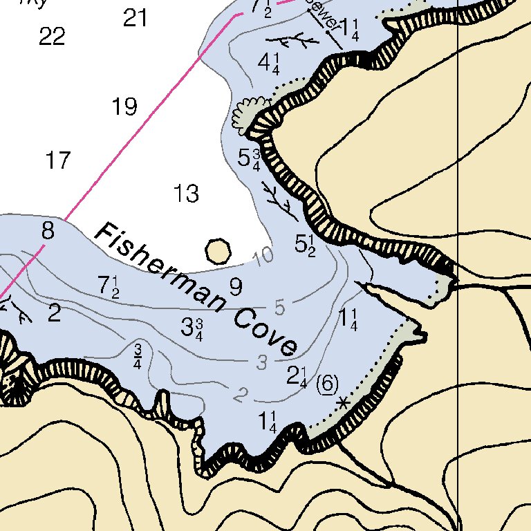 Santa Catalina Island Isthmus Cove Map by National Oceanographic ...