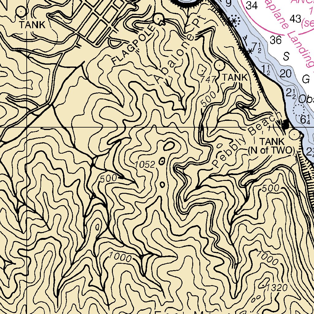 Santa Catalina Island Map by National Oceanographic & Atmospheric ...