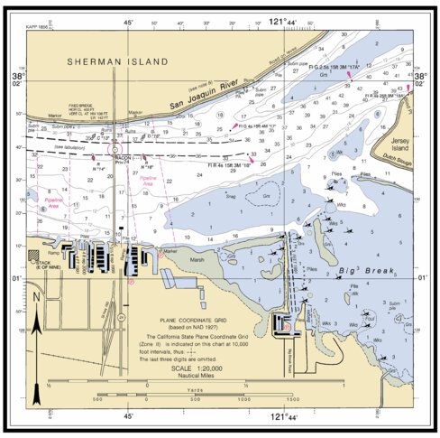 Sherman Island Inset Map by National Oceanographic & Atmospheric ...