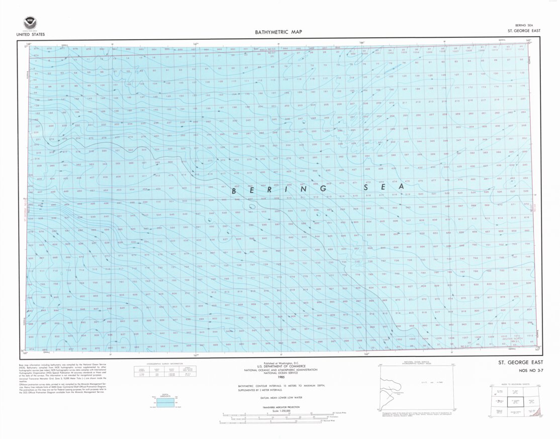 St George East (NO 3-7) Map by National Oceanographic & Atmospheric ...