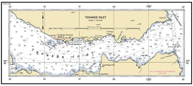 Tenakee Inlet Map by National Oceanographic & Atmospheric ...