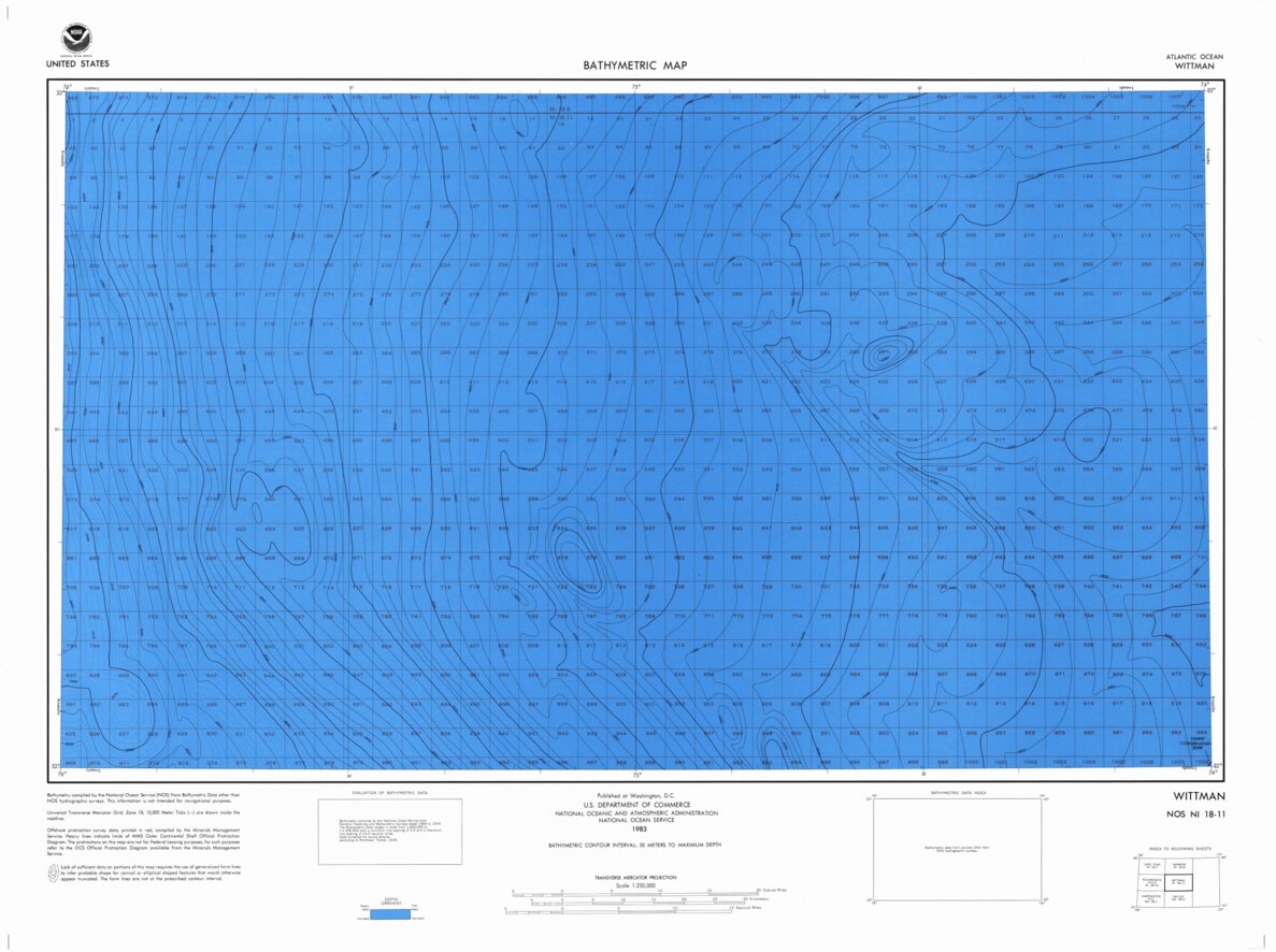 Wittman (NI 18-11) Map by National Oceanographic & Atmospheric ...