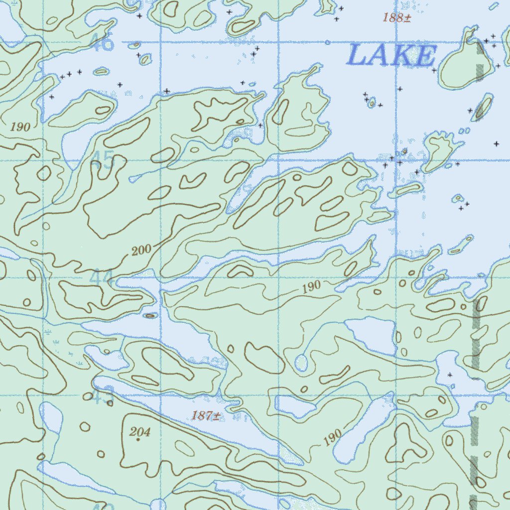 Gods Lake, MB (053L09 CanMatrix) Map by Natural Resources Canada ...