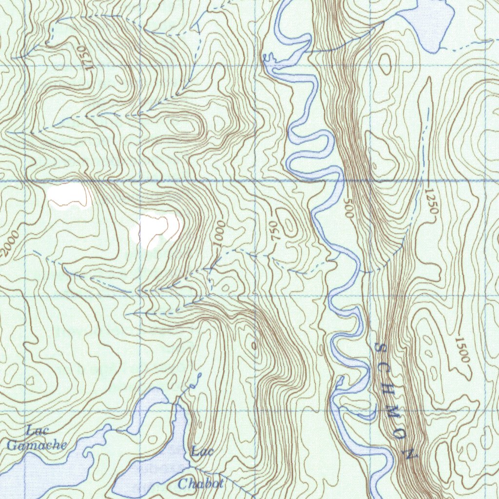 Lac Rond, QC (022J11 CanMatrix) Map by Natural Resources Canada ...