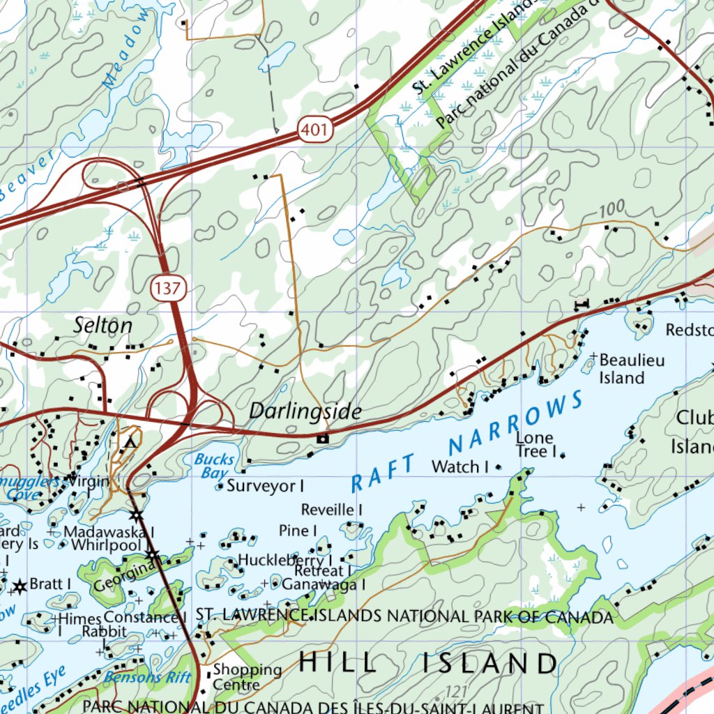 Mallorytown, ON (031B05 CanTopo) Map by Natural Resources Canada ...