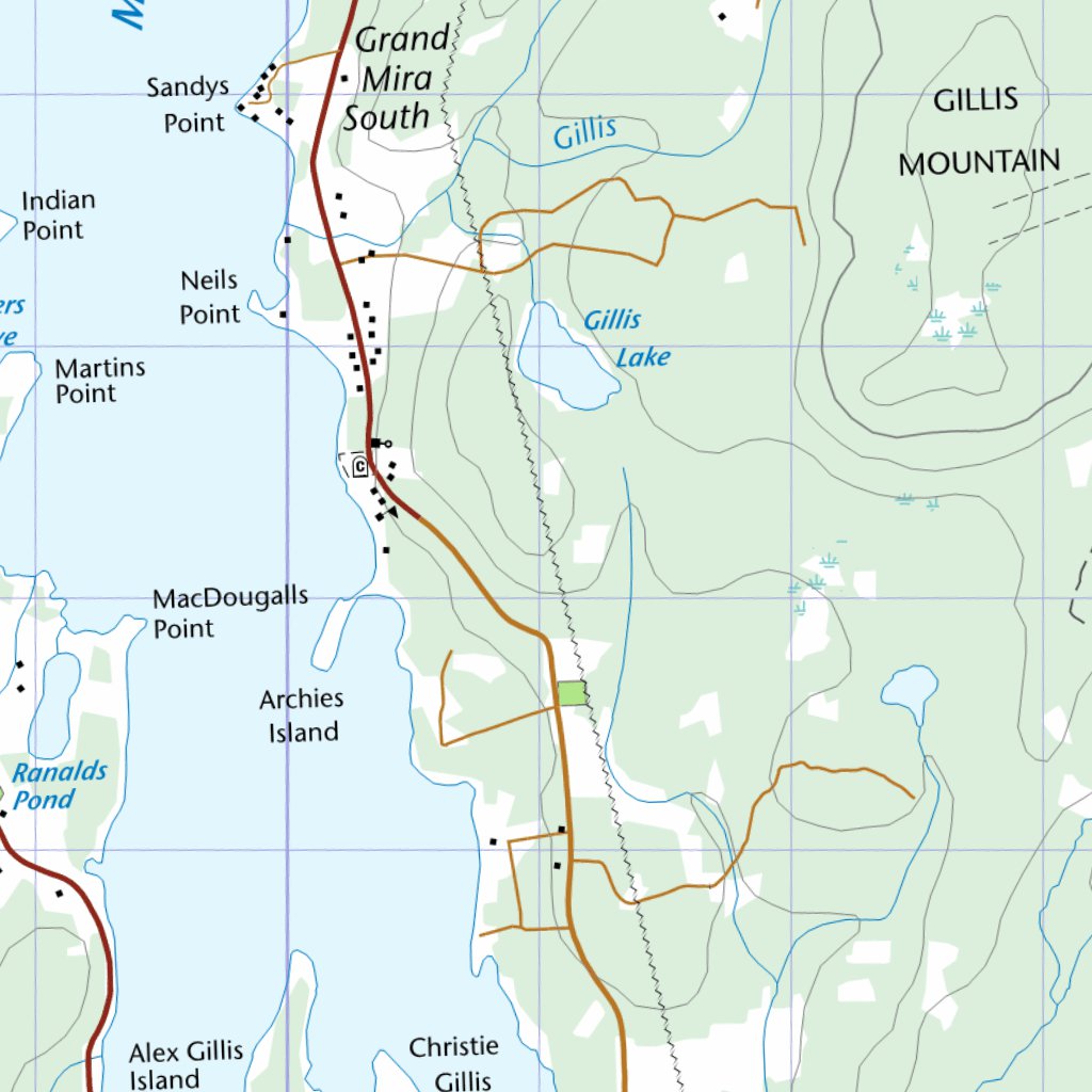 Mira River, NS (011F16 CanTopo) Map by Natural Resources Canada ...