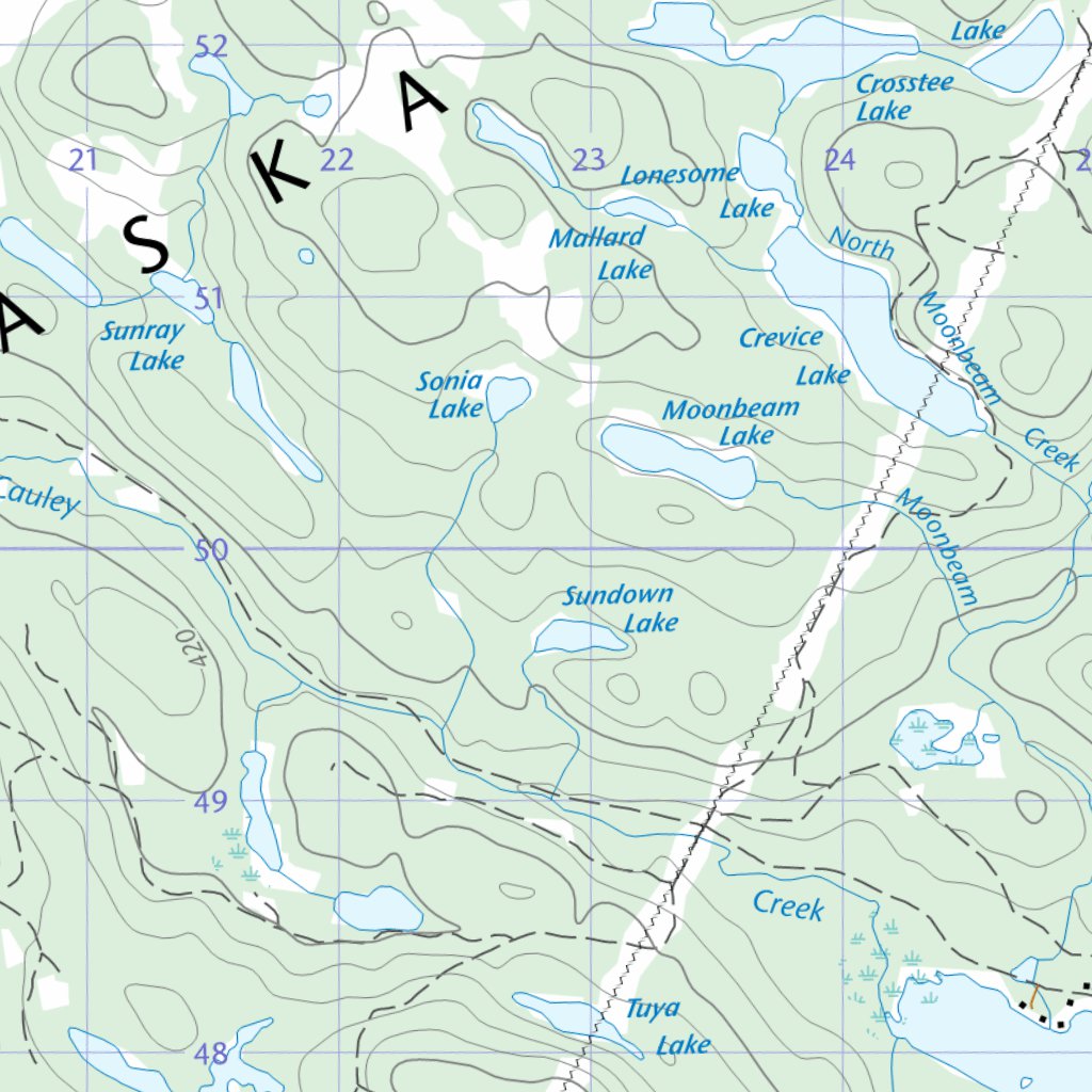 Opeongo Lake, ON (031E09 CanTopo) Map by Natural Resources Canada ...