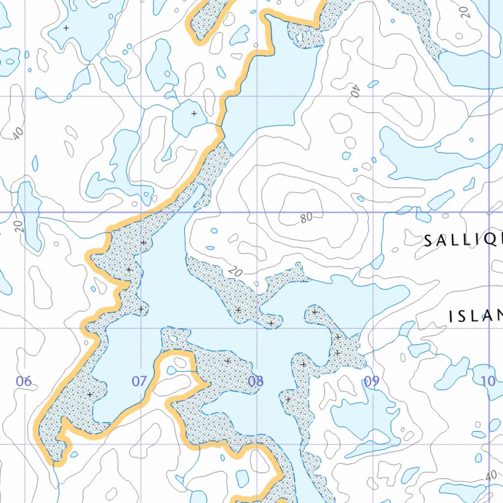Palmated Bay, NU (046K07 CanTopo) Map by Natural Resources Canada ...