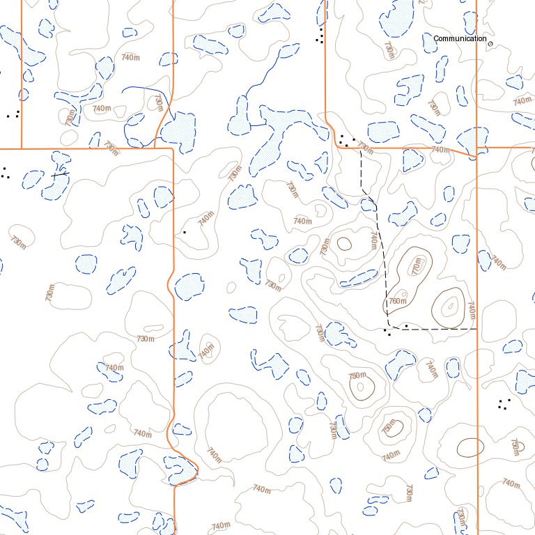 Pangman, SK (072H10 Toporama) Map by Natural Resources Canada | Avenza Maps