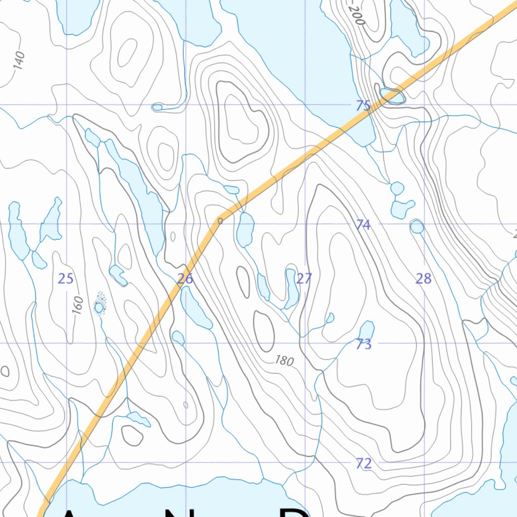 Piling Lake (037D03 CanTopo) Map by Natural Resources Canada | Avenza Maps