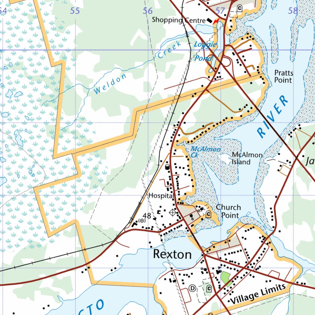 Richibucto, NB (021I10 CanTopo) Map by Natural Resources Canada ...