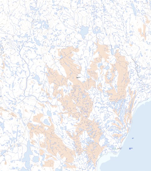 Rocky Brook, NU (046B04 Toporama) Map by Natural Resources Canada ...