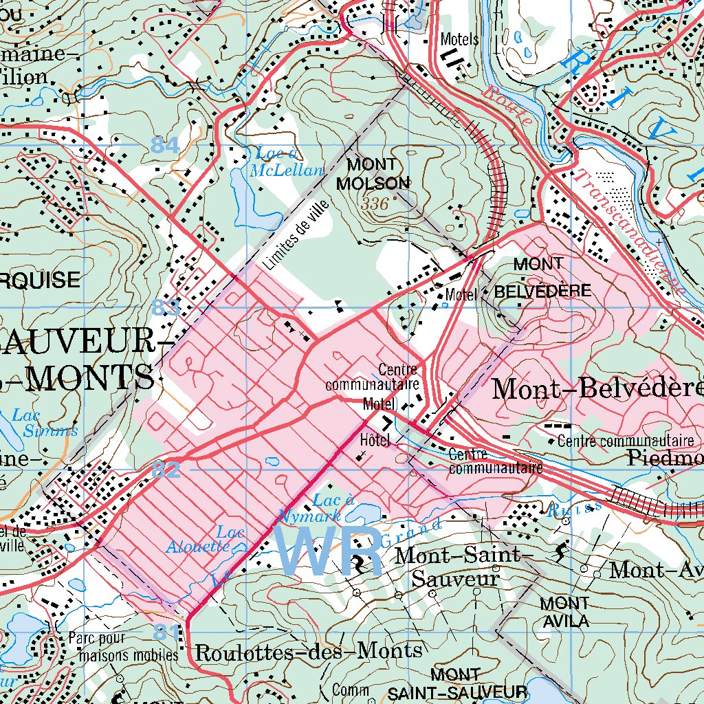 Saint-Sauveur-Des-Monts, QC (031G16 CanMatrix) Map by Natural Resources ...