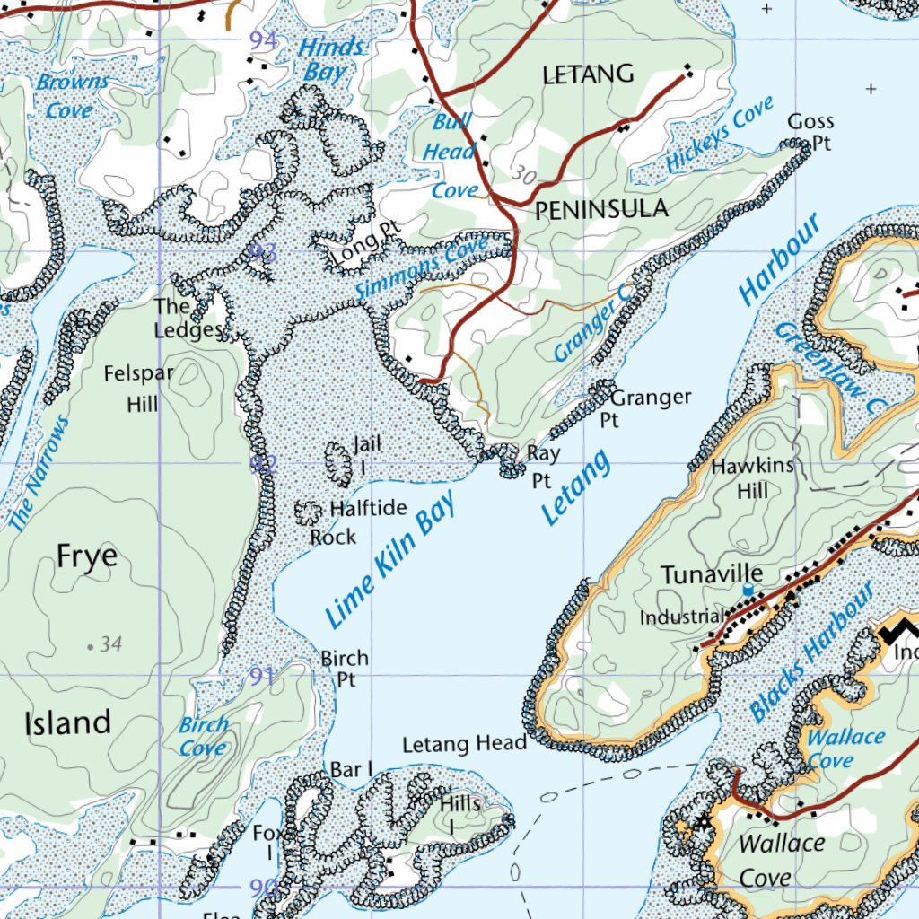 St. George, NB (021G02 CanTopo) Map by Natural Resources Canada ...