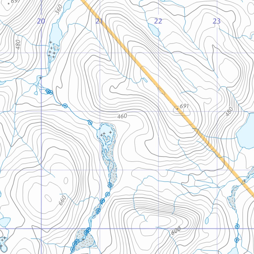Unnamed, NU (025N07 CanTopo) Map by Natural Resources Canada | Avenza Maps