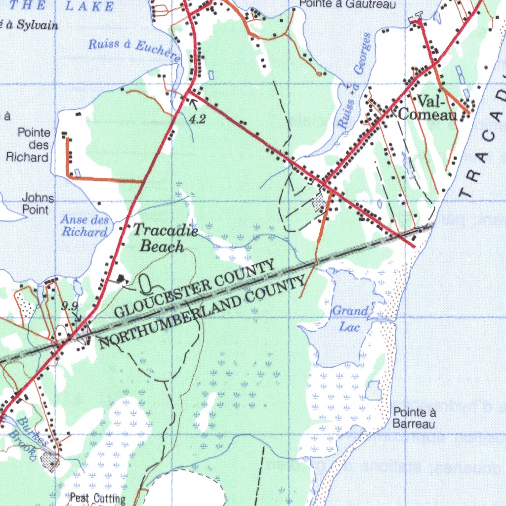 Wishart Point, NB (021P07 CanMatrix) Map by Natural Resources Canada ...