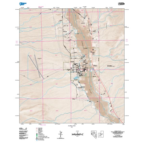 Alamo Area Map by Nevada Department of Transportation | Avenza Maps