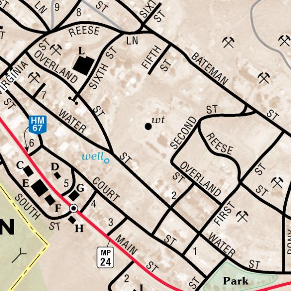 Austin Area Map by Nevada Department of Transportation | Avenza Maps