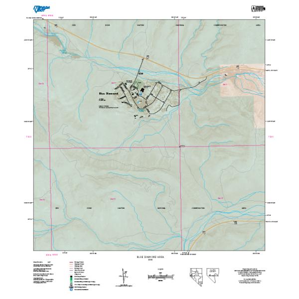 Blue Diamond Area Map by Nevada Department of Transportation | Avenza Maps