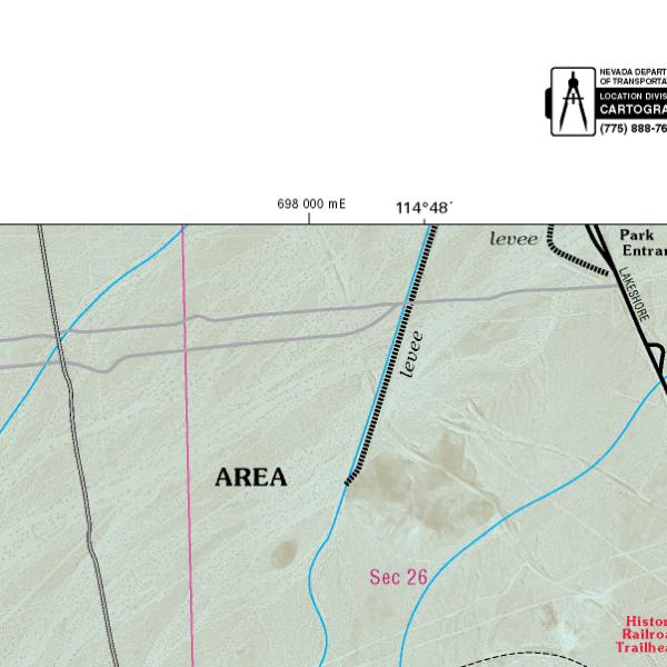 Boulder City Area Map by Nevada Department of Transportation | Avenza Maps