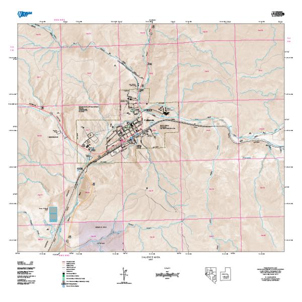 Caliente Area Map by Nevada Department of Transportation | Avenza Maps
