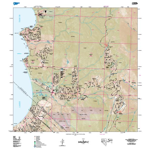 Kingsbury, Zephyr Cove Area Map by Nevada Department of Transportation ...