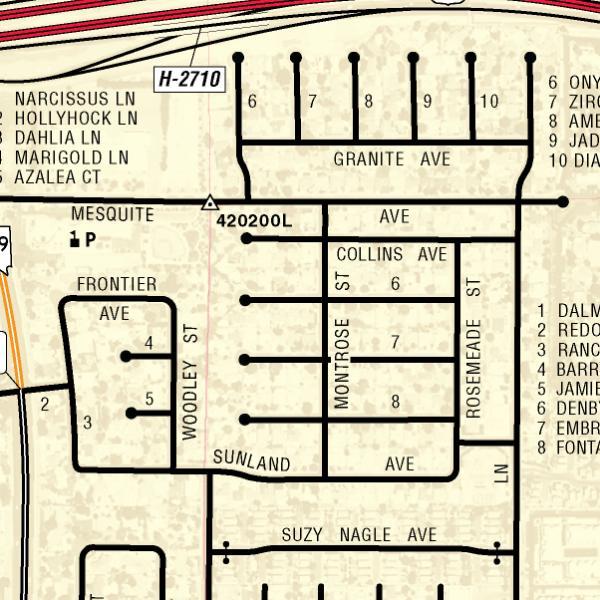 Las Vegas Downtown Area Map by Nevada Department of Transportation ...