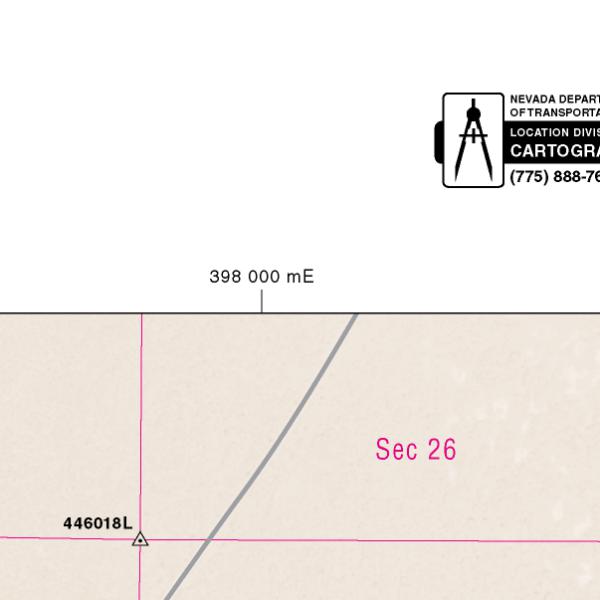 Luning Area Map by Nevada Department of Transportation | Avenza Maps