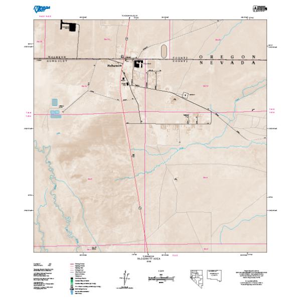 McDermitt Area Map by Nevada Department of Transportation | Avenza Maps