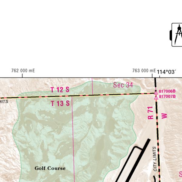 Mesquite and Bunkerville Area Map by Nevada Department of ...