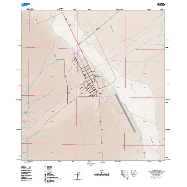 Mina Area Map by Nevada Department of Transportation | Avenza Maps