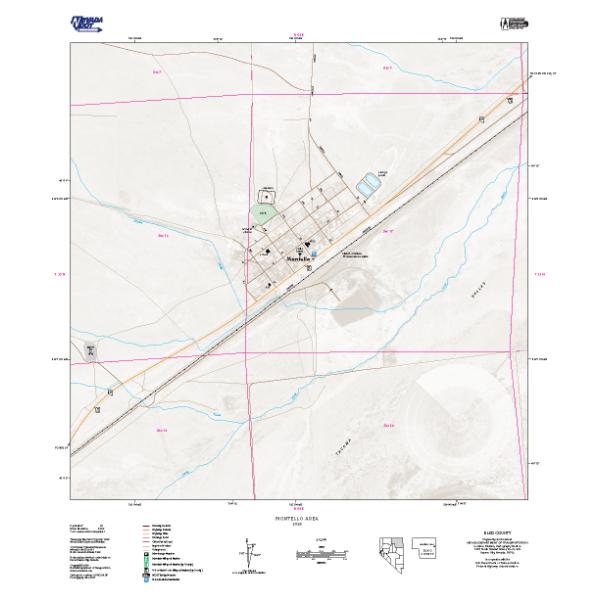 Montello Area Map by Nevada Department of Transportation | Avenza Maps