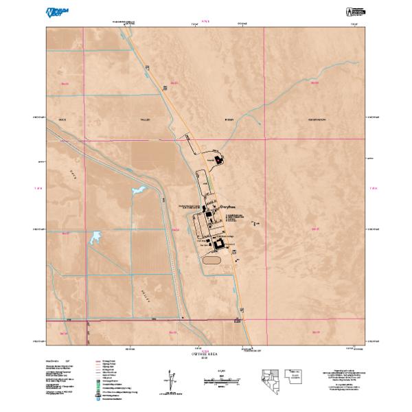 Owyhee Area Map by Nevada Department of Transportation | Avenza Maps