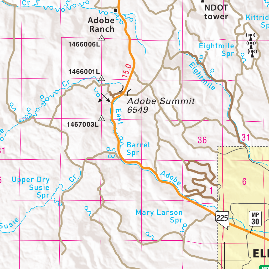 Quad 0304 - Elko Map by Nevada Department of Transportation | Avenza Maps
