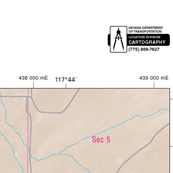 Winnemucca South Area Map by Nevada Department of Transportation ...