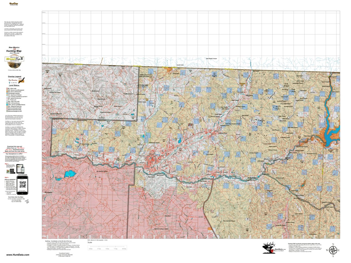 NM Unit 2A Land Ownership Map by New Mexico HuntData LLC | Avenza Maps