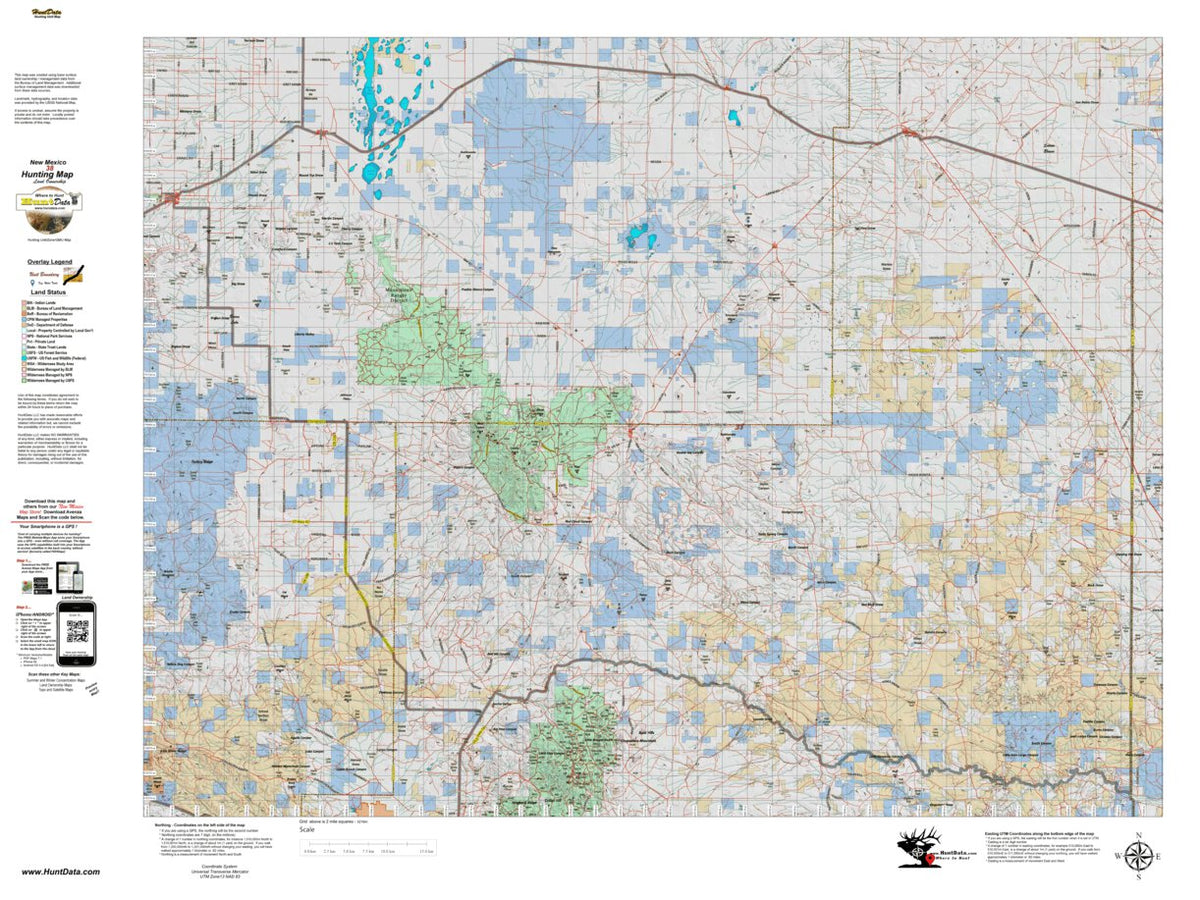 NM Unit 38 Land Ownership Map by New Mexico HuntData LLC | Avenza Maps