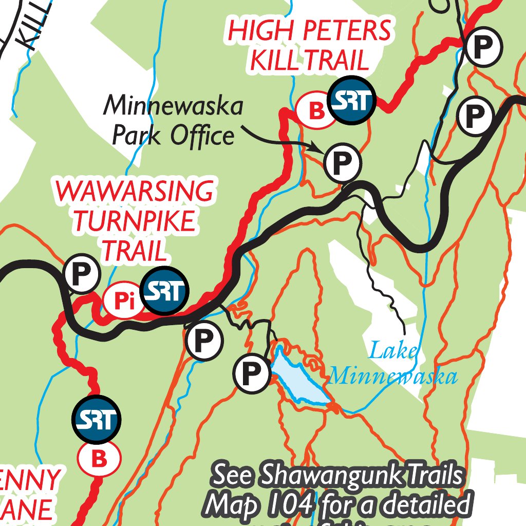 Shawangunk Ridge Trail, NY Map by New York-New Jersey Trail Conference ...