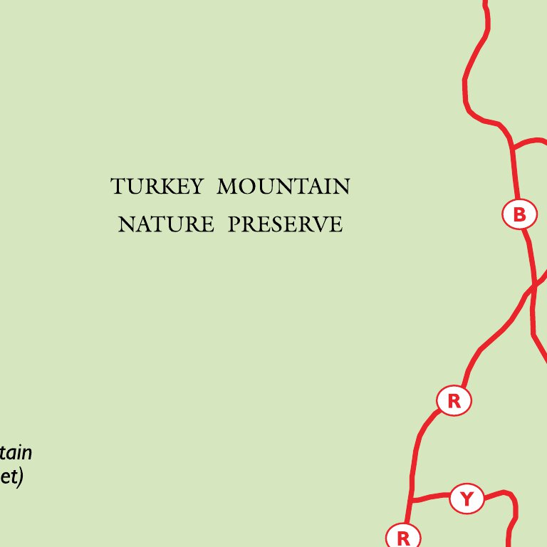 Turkey Mountain Trail Map