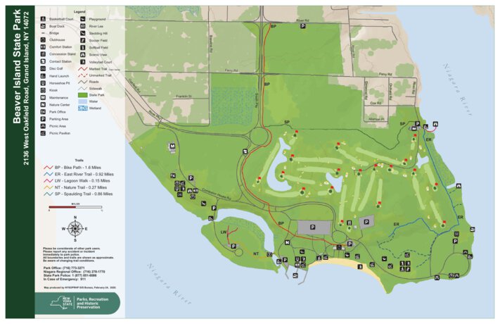 Beaver Island State Park Trail Map by New York State Parks | Avenza Maps