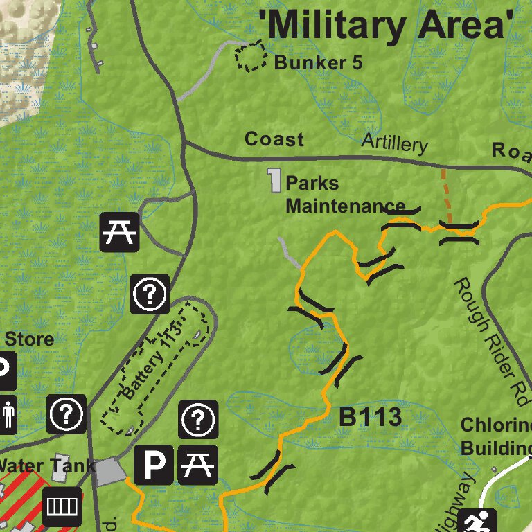 Camp Hero State Park Trail Map by New York State Parks | Avenza Maps